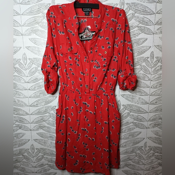 Angie | Dresses | Angie Dress Mini Red Blue Floral New | Poshmark